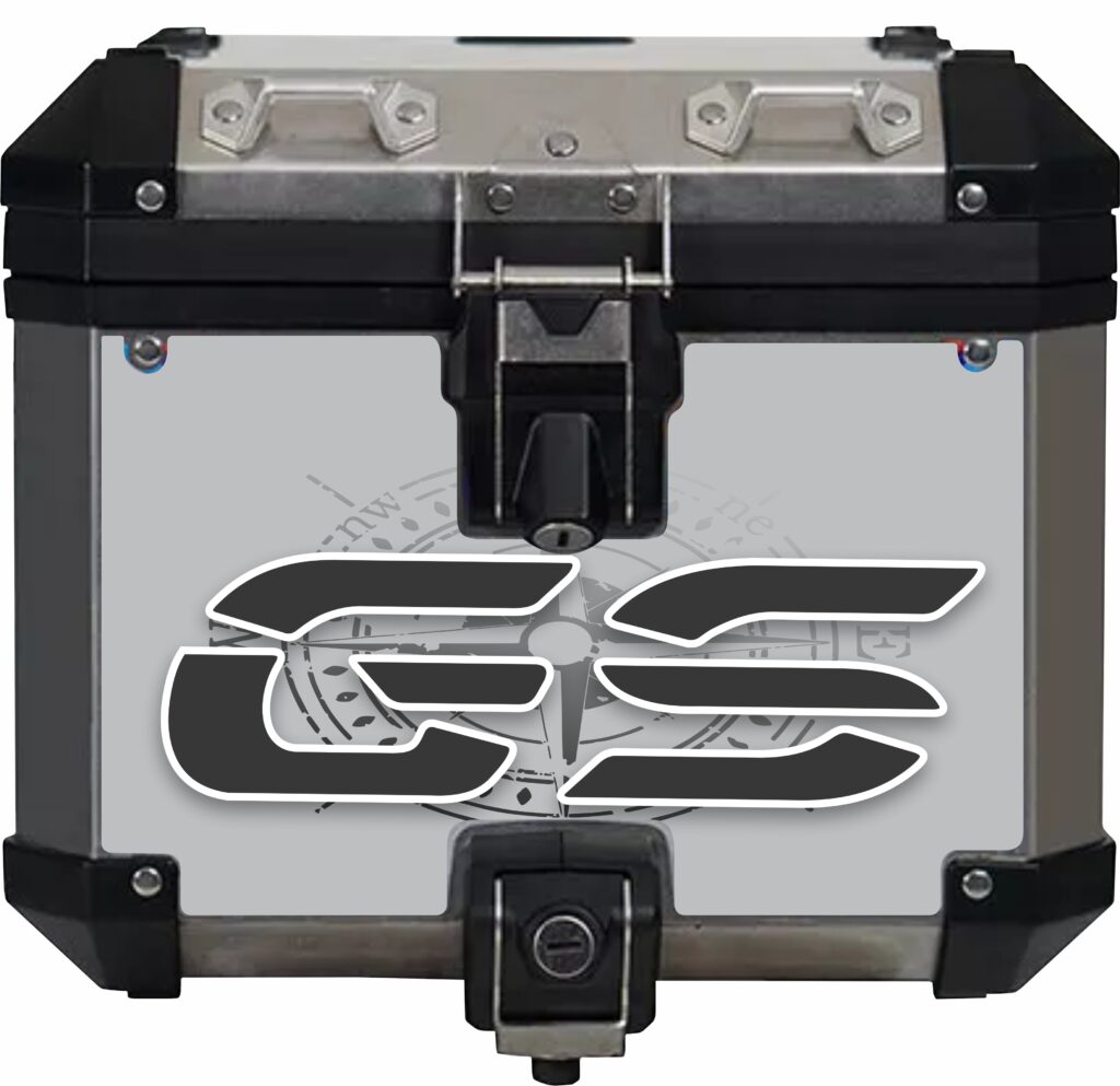 BMW ORIGINAL TOP BOX WRAP - LIGHT GREY COMPASS • Rubbatech